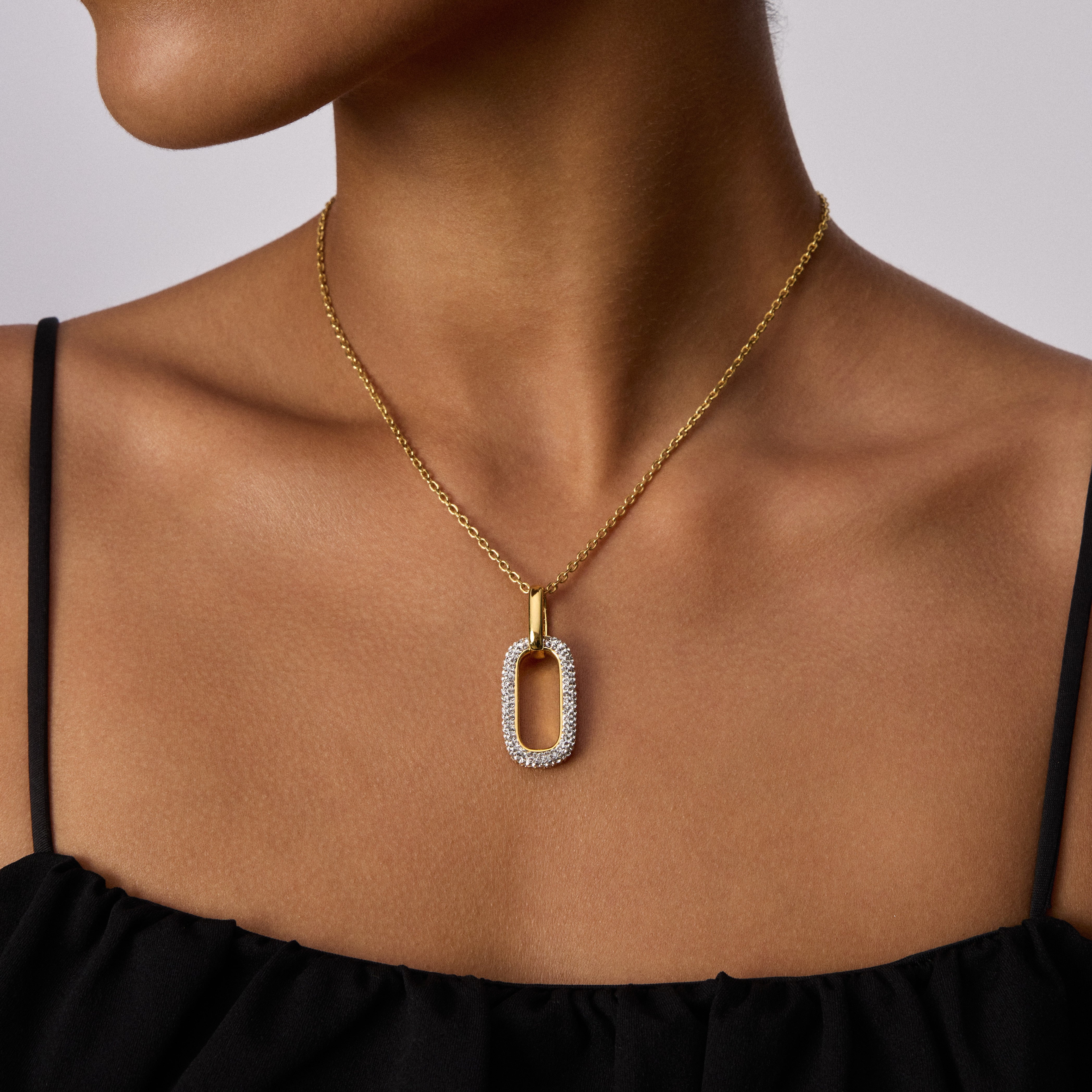 Reversible Sparkle Link Necklace | Hillberg & Berk