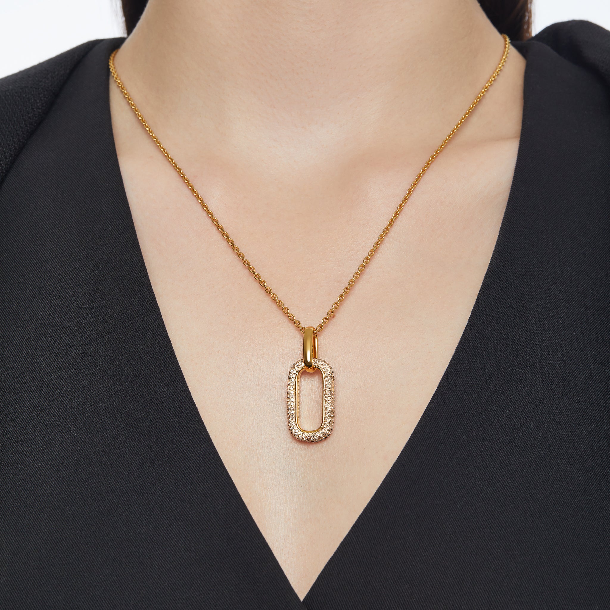 Reversible Sparkle Link Necklace | Hillberg & Berk
